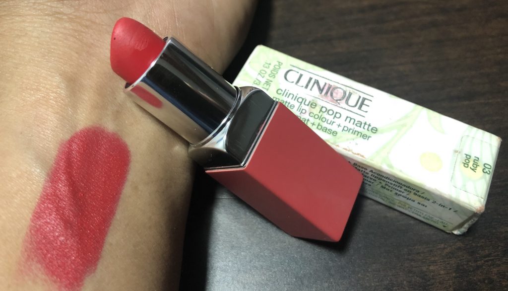 Clinique Pop Matte Lip Color + Primer - Ruby Pop Review